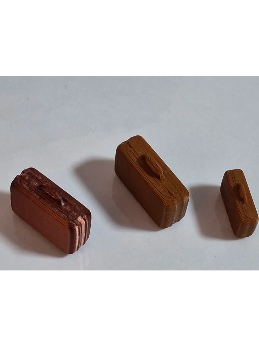 Набор миниатюр "Чемодан" - 3 шт, для ватной игрушки