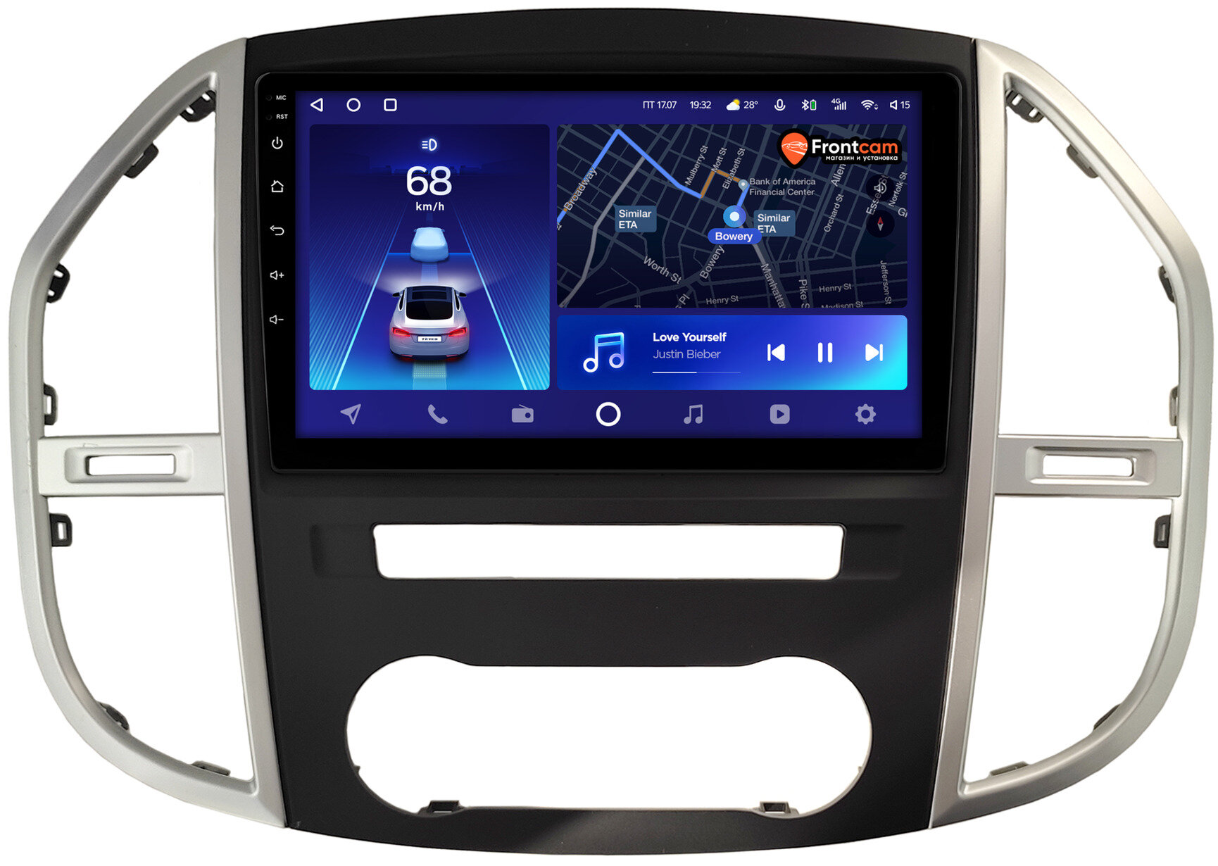 Штатная магнитола Teyes CC2 PLUS 4/32 10" RM-10-3045 Mercedes-Benz Vito 3 (w447) 2014-2024 Android 10 (4G-SIM, DSP, QLed)