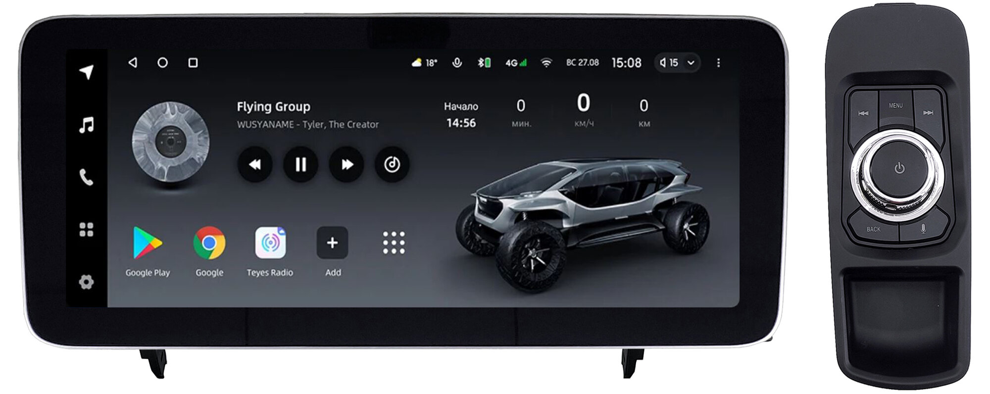 Штатная магнитола Lexus RX 270, RX 350, RX 450h 2008-2015 (вид 5, тип D, can RZC) 12.3 дюйма Teyes LUX ONE (Round Corner) 6/128 RM-0079 Android 10 (4G