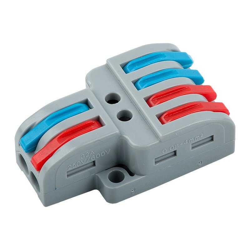 GTER7-24 Клемма универсальная 222-424 монтажная разветвительная 2х4 провода General, упак. 50 шт, цена за 1 шт