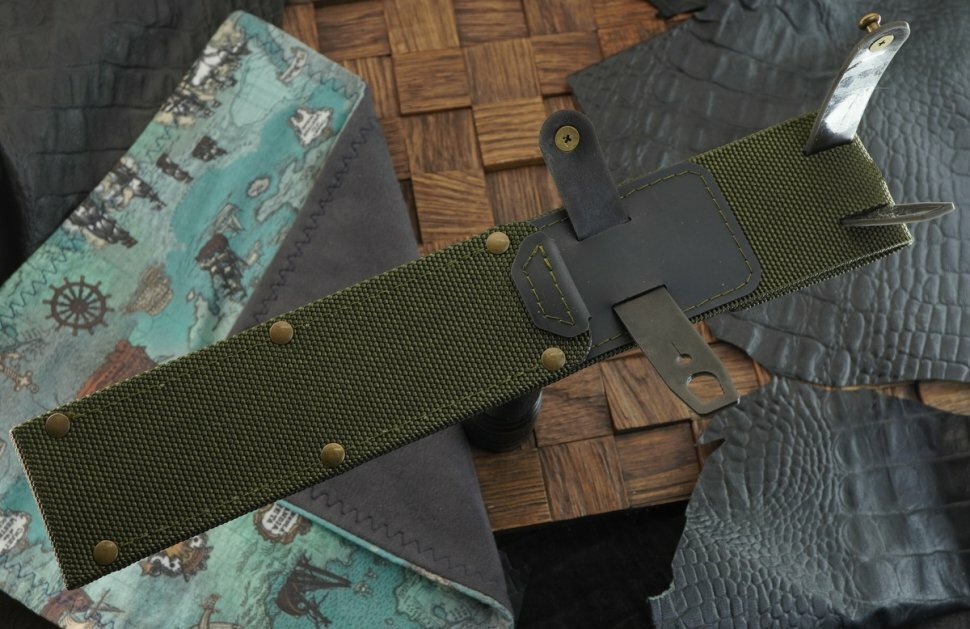 Ножны текстильно-полимерные для ножей Тотем, армейский зеленый