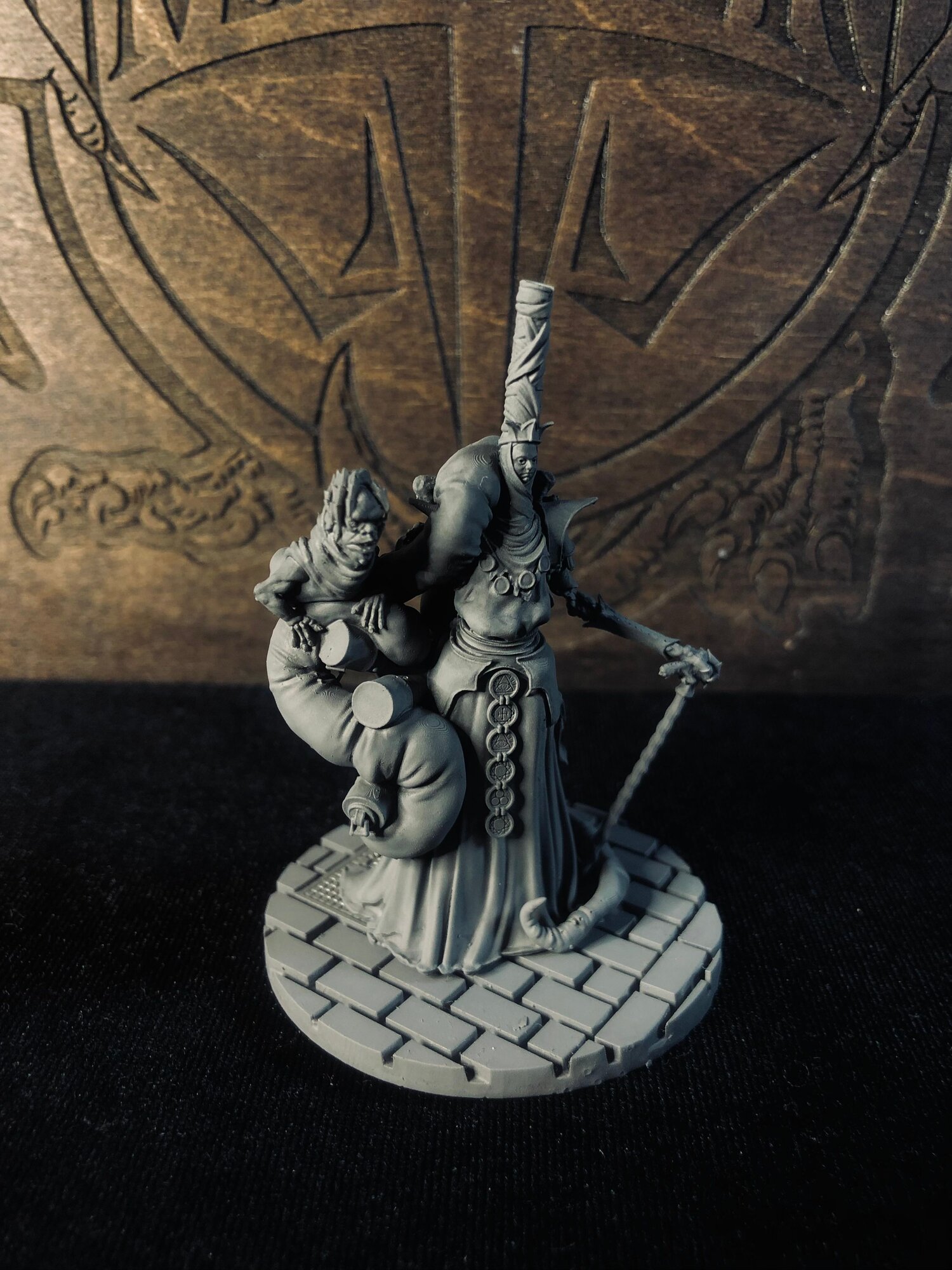 Алхимик и его эксперимент - Миниатюра для настольных игр DnD, ДнД, Dungeons & Dragons, Pathfinder.