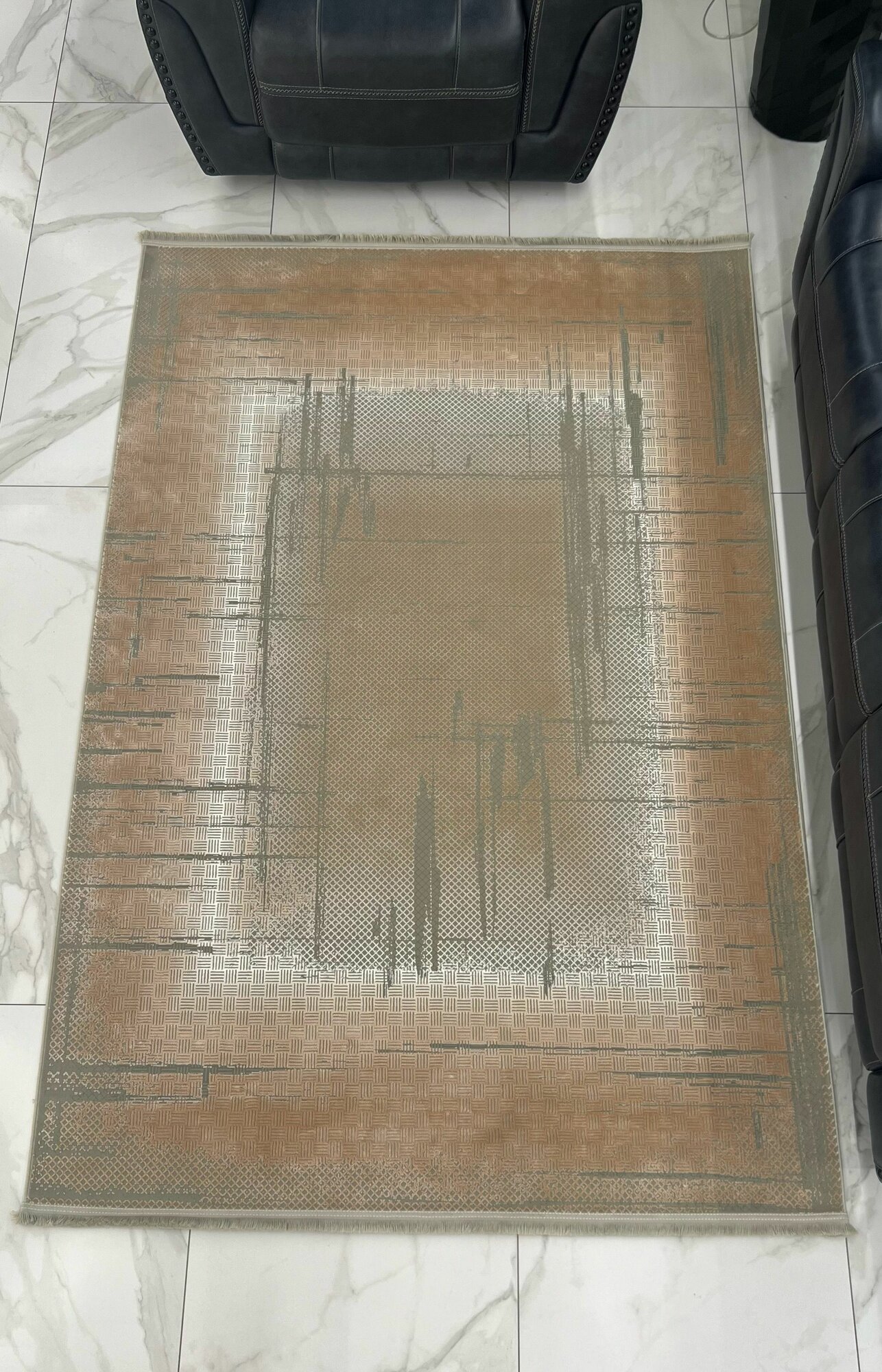 Ковер премиальный иранский высокоплотный, 0.8 на 1.5 м, на пол в спальню, гостиную, 100% хлопок, эвкалиптовый шелк, размер 80х150 см