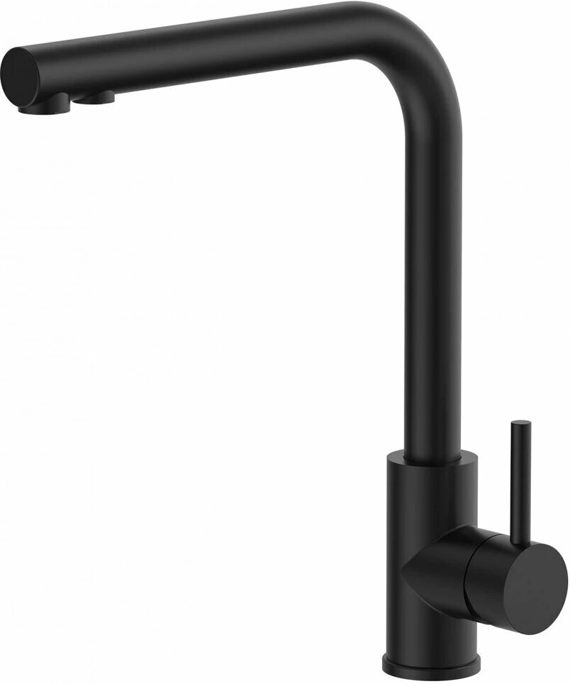 Смеситель для кухни Santek Марти WH5A43026N001 с подключением к фильтру, черный матовый