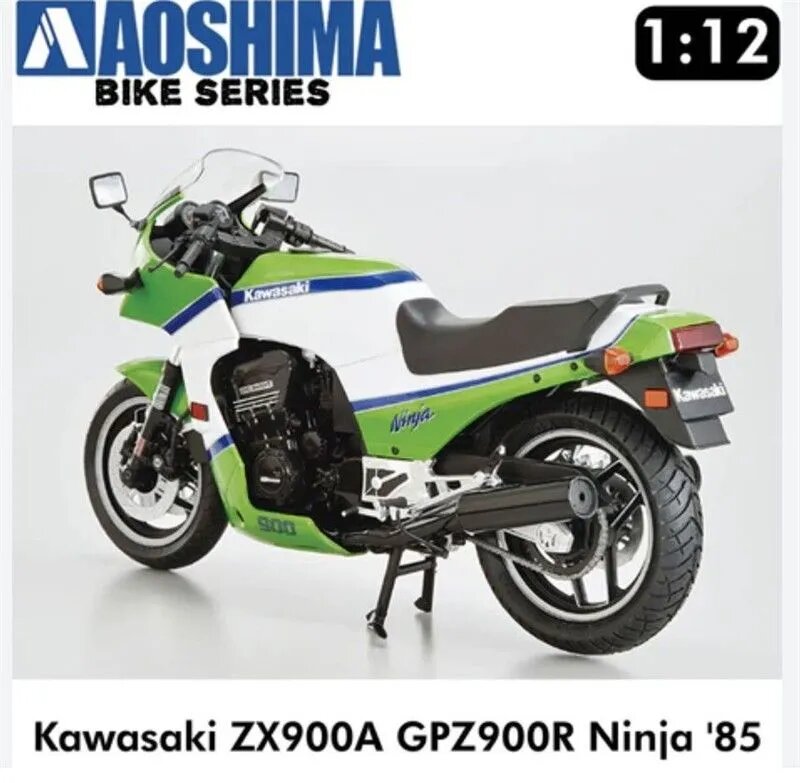 Aoshima 064993 1/12 Kawasaki ZX900A GPZ900R Ninja '85 сборная модель мотоцикла
