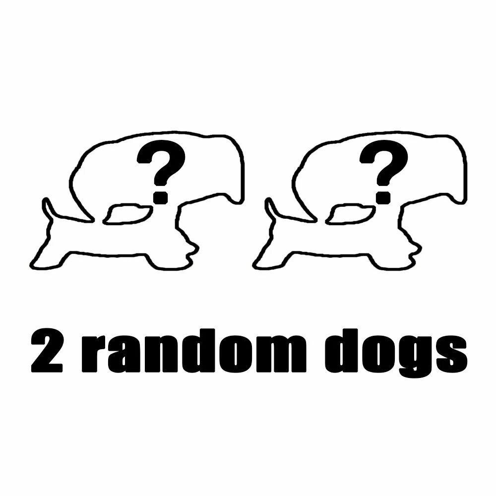 Фигурки собак, 2 random dachshunds