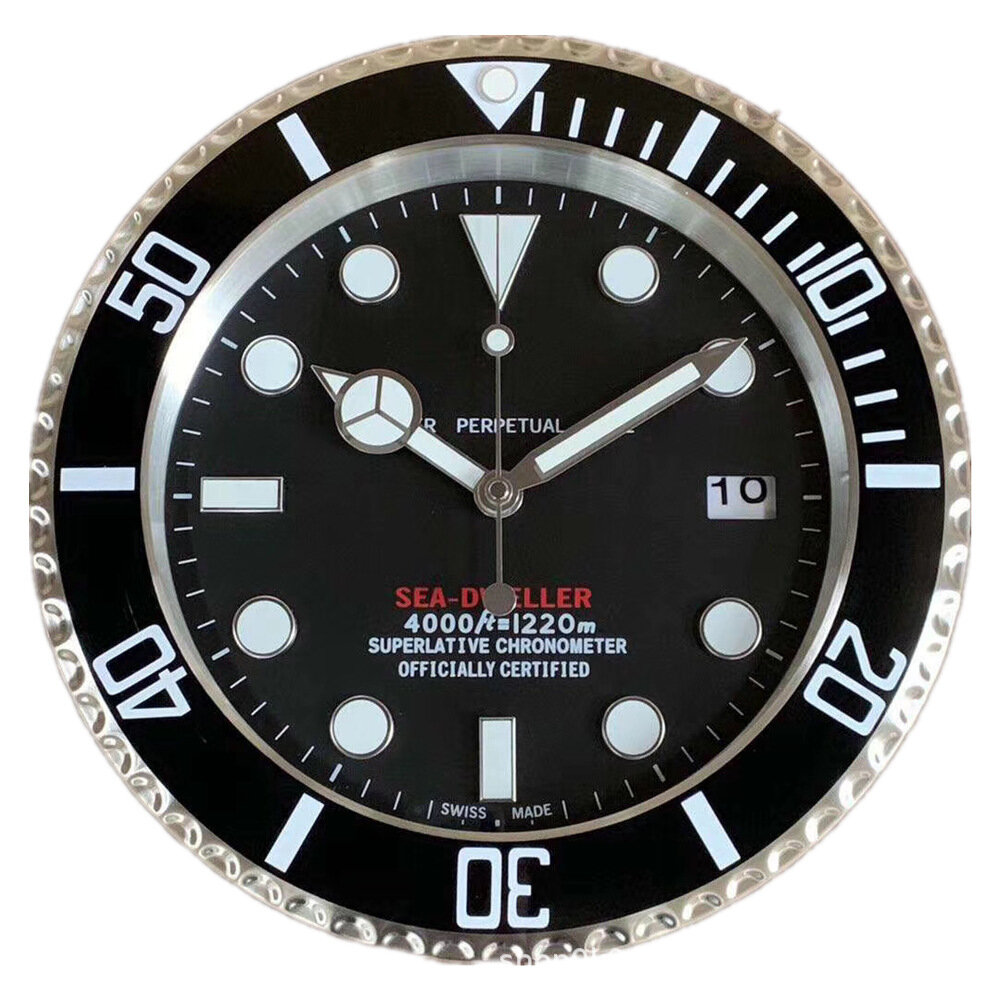 Оптовая продажа напрямую с завода: настенные часы Submariner GMT в металлическом корпусе, модель 14inch года, новые,