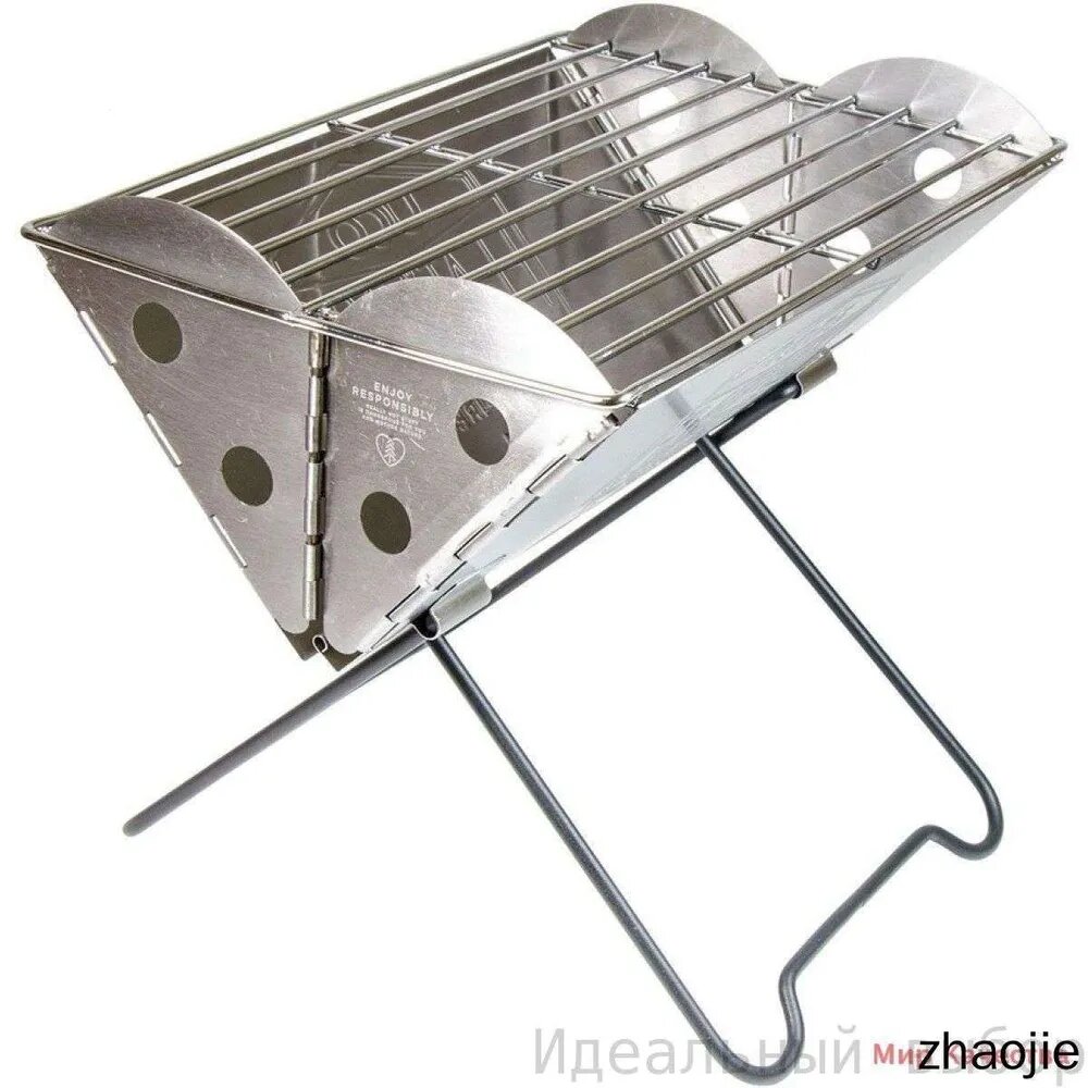 Мангал Snow Peak Pack & Carry Fireplace M - складной переносной мангал для 2-3 человек, стальной