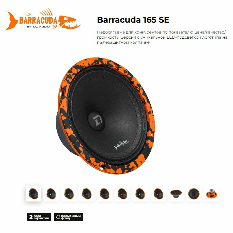 Автомобильный динамик DL Audio Barracuda 165 / эстрадный 16,5 см. (6 дюймов)