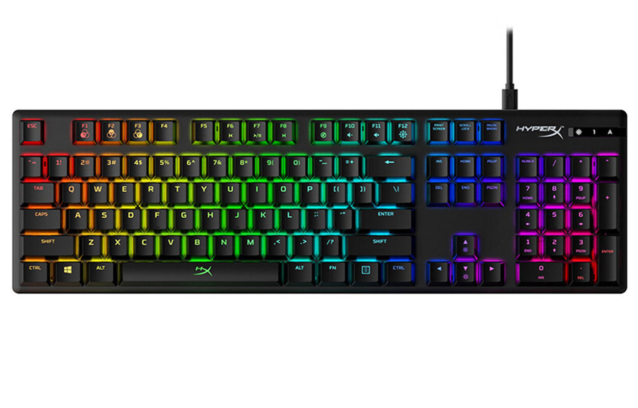Механическая клавиатура унисекс HYPERX Alloy Origins 104 Keys с RGB-подсветкой, 6241626