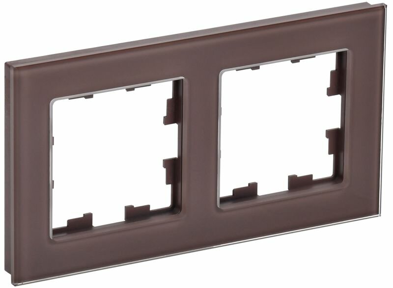 Рамка 2-м BRITE РУ-2-2-БрТБ стекло темн. бронза IEK BR-M22-G-K45
