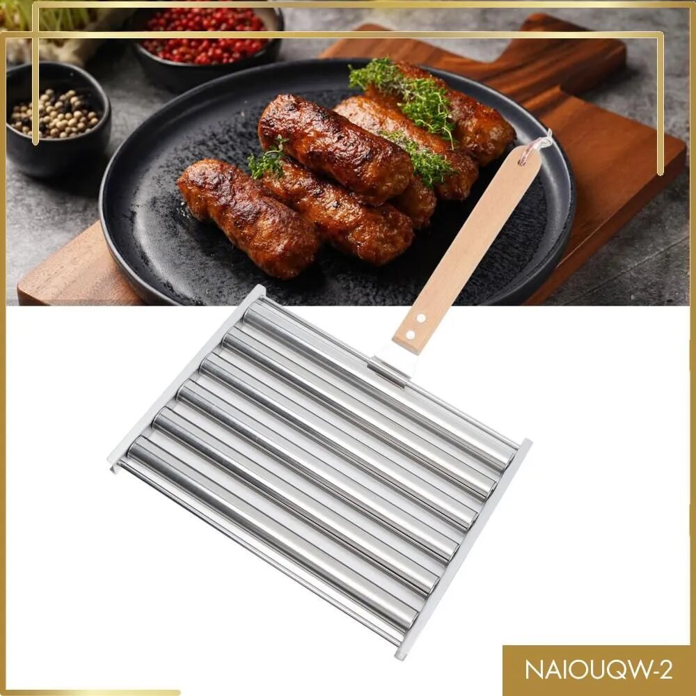 Роликовая стойка для хот-догов Труба из нержавеющей стали, для 5 хот-догов