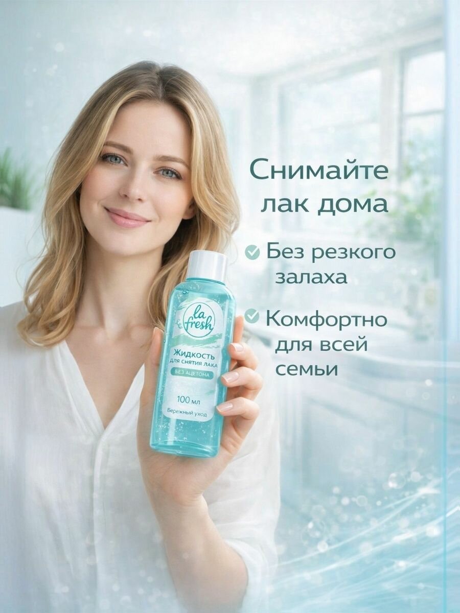 Жидкость для снятия лака La Fresh
