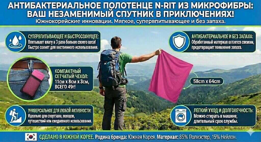 Полотенце N-rit компактное R