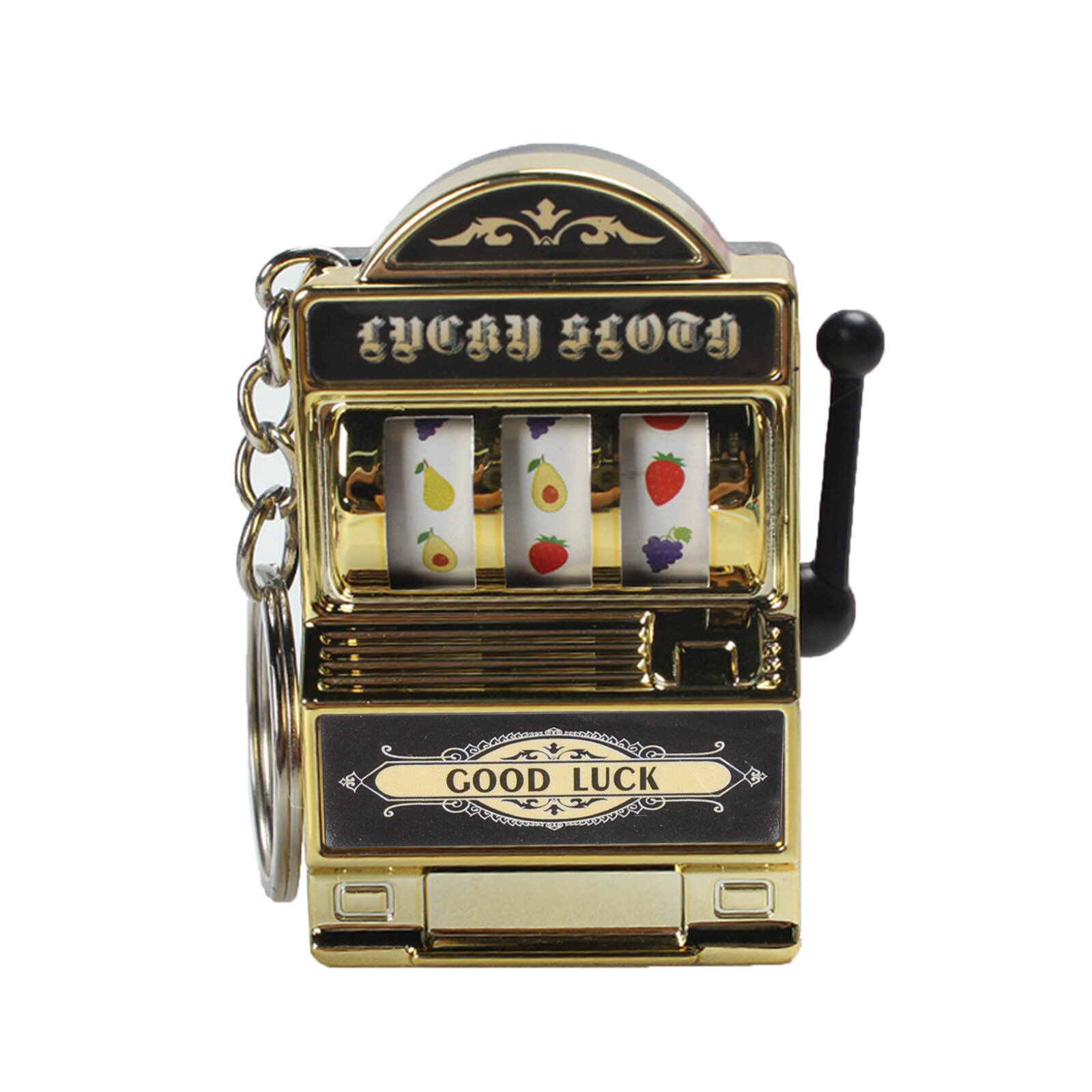 Мини-брелок с игровым автоматом и подвеской Lucky Charm Jackpot