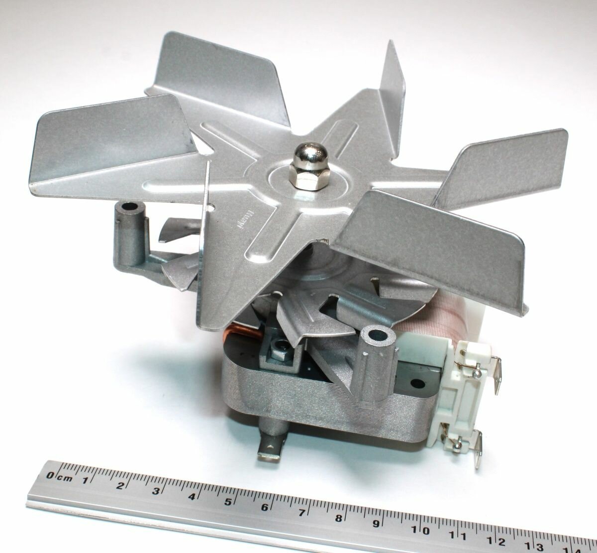 Двигатель вентилятора конвекции духовых шкафов 28W, H.shaft 26mm, D-148mm COK400GO
