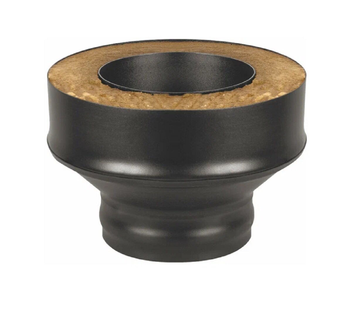 Старт-сэндвич BLACK (AISI 430/0,8мм) (ПМ) диаметр дымохода: 115х200 мм