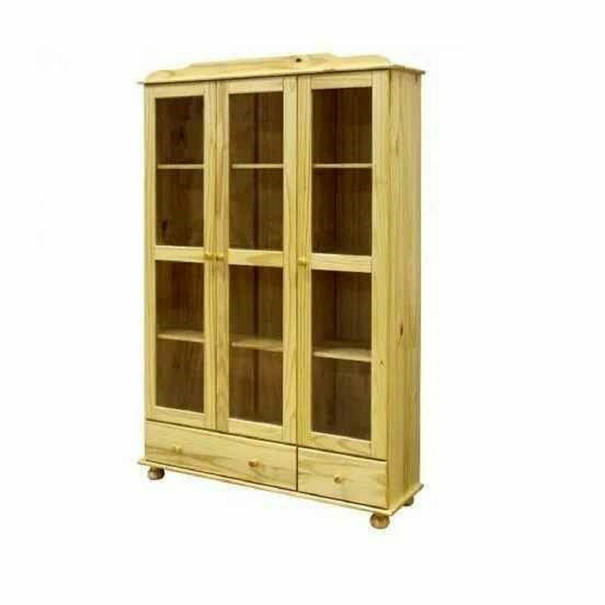 Буфет Форест Гудвин Premium Лак, 125 см x 35 см x190см, 3 двери, массив сосны