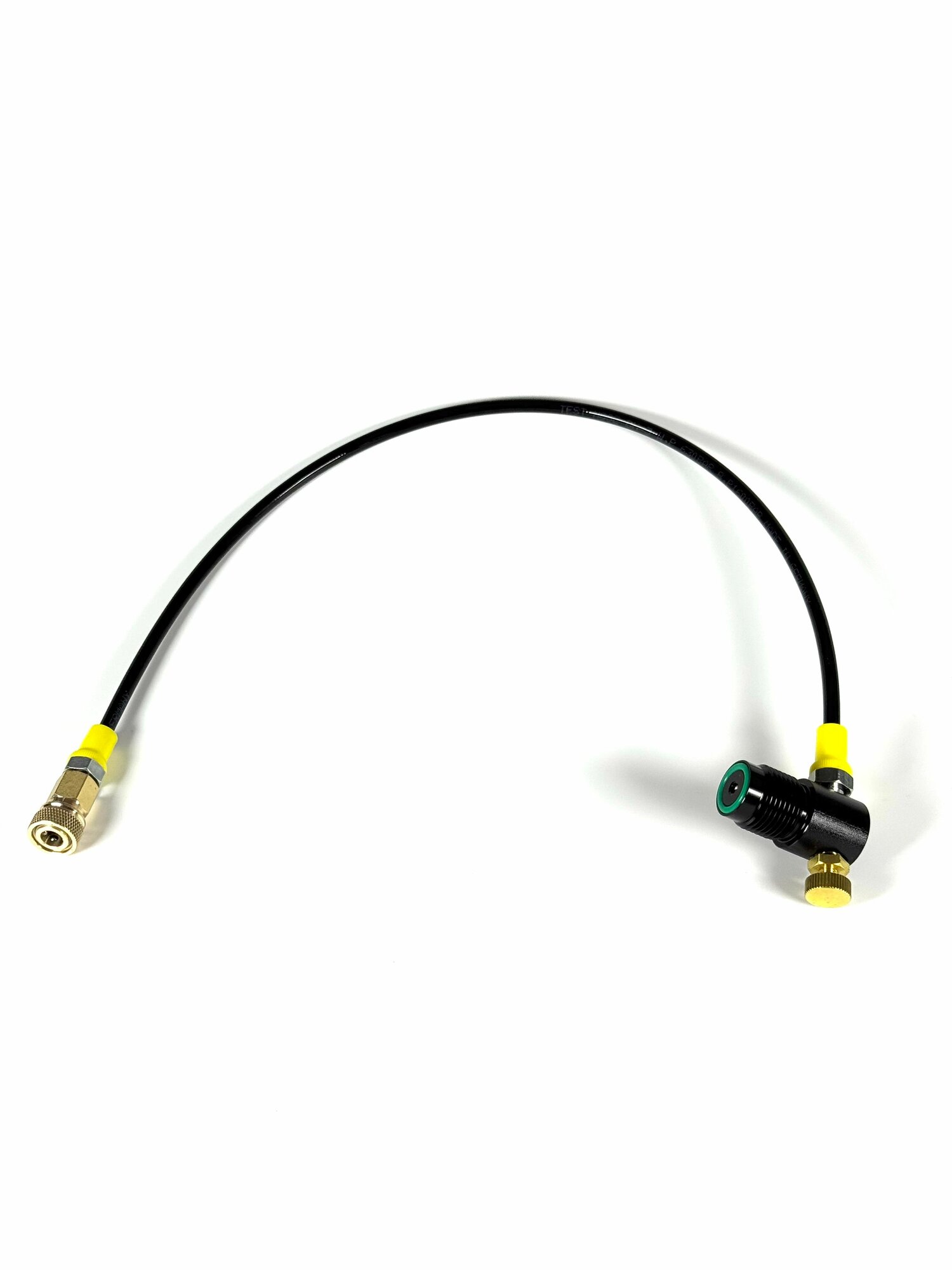 Заправочная станция для заправки PCP ЗС-02 мини BASSCLUB, шланг 50 см. без оплетки, выход фостер