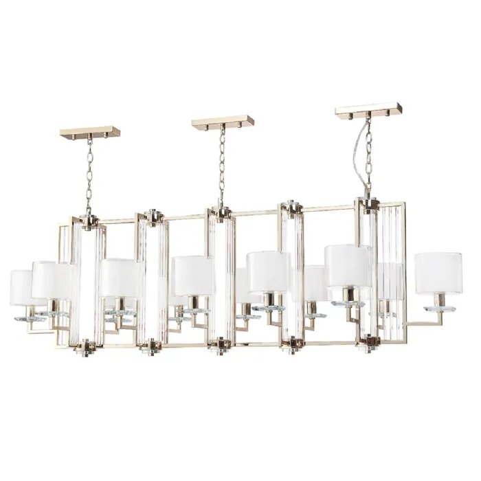 Подвесная люстра Crystal Lux Nicolas SP12 L1600 Gold/White