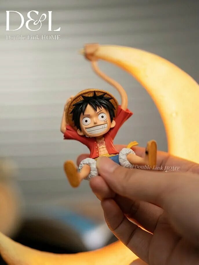 Ночник One Piece Луффи с датчиком движения, 3 уровня яркости, таймер автоотключения мягкий свет, магнитное управление, безопасный и долговечный светильник для глаз