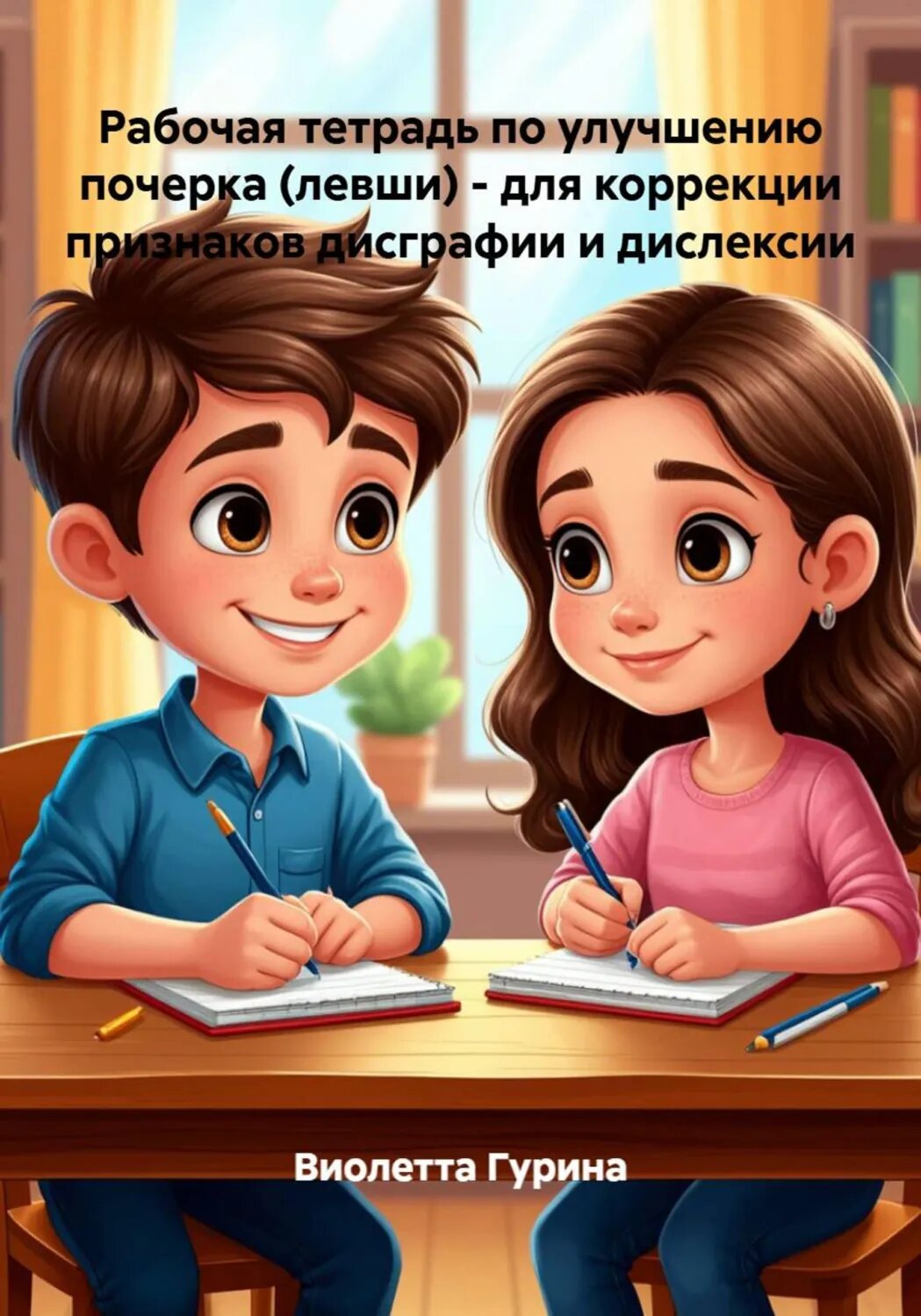 Рабочая тетрадь по улучшению почерка (левши) - для коррекции признаков дисграфии и дислексии [Цифровая книга]