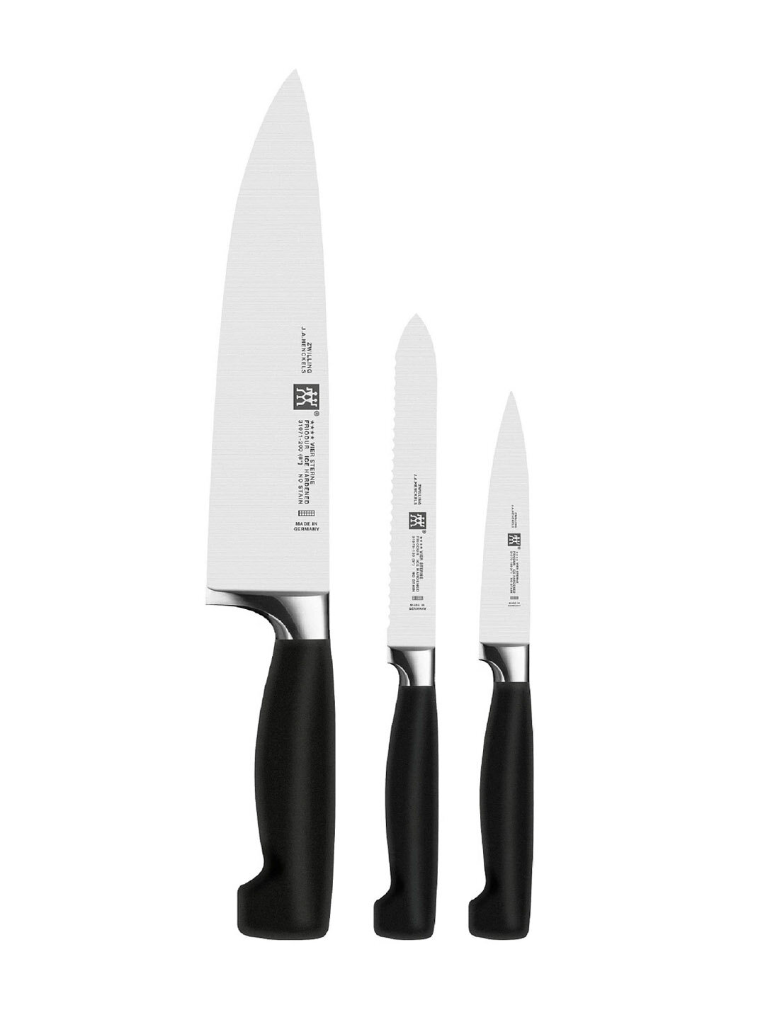 Набор ножей Zwilling TWIN Four Star, 3 предмета, поварской/универсальный/для овощей