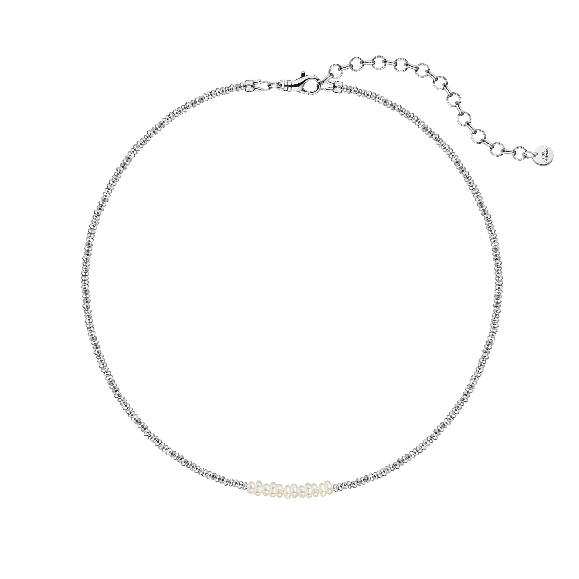 Колье GINA DREAMS, гематит, жемчуг культивированный