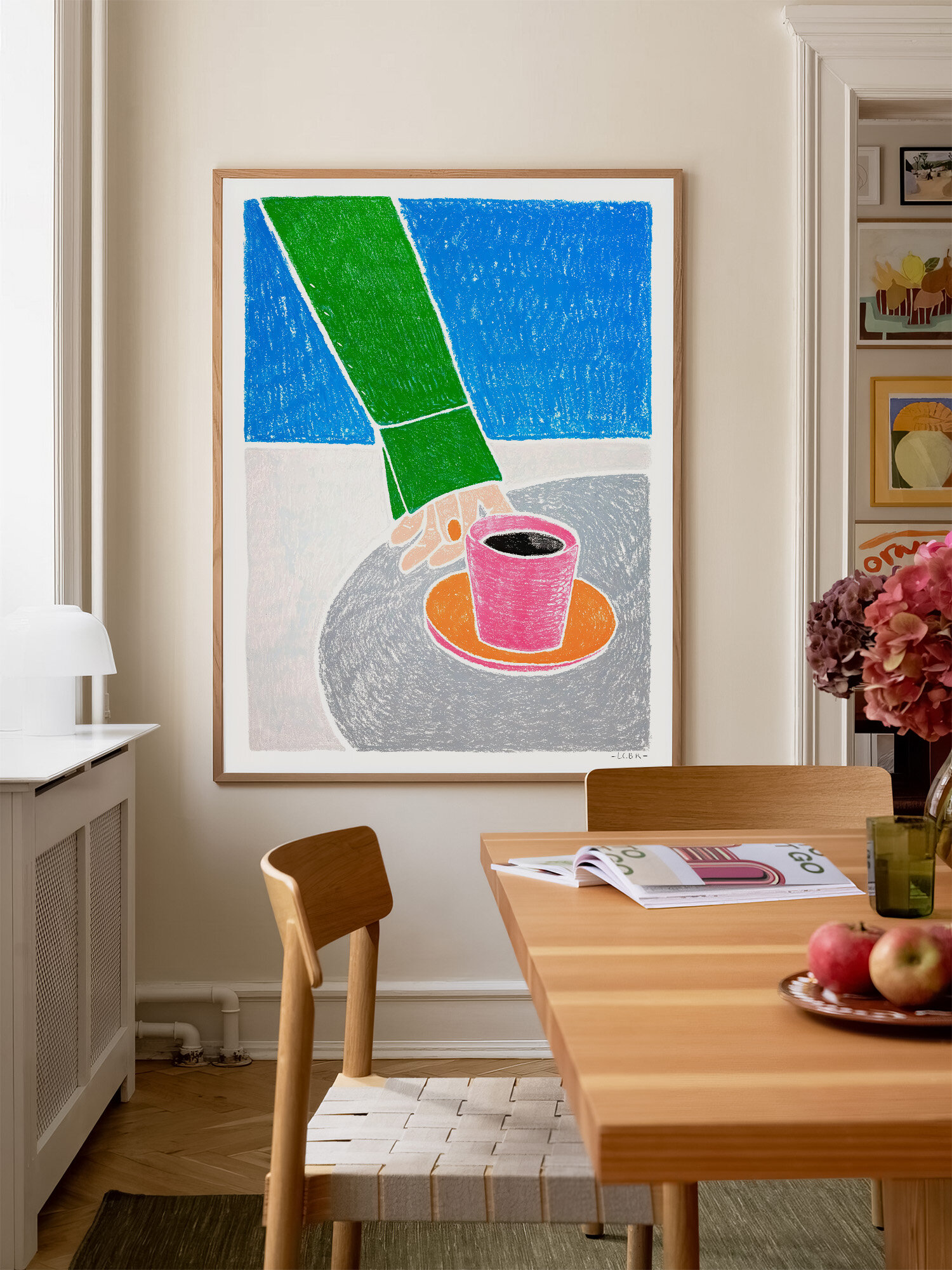 Постер "Cafe en Terrasse" 60х90 на стену для интерьера без рамки — фото 1