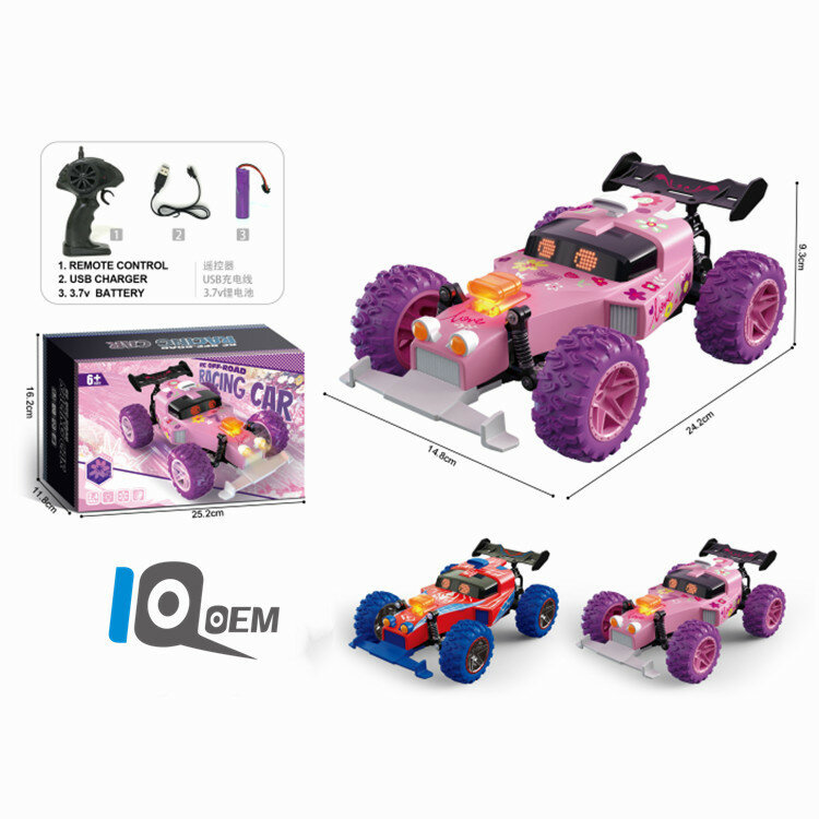 RC Внедорожник на радиоуправлении 2.4G, резиновые шины и амортизаторы, Вездеход