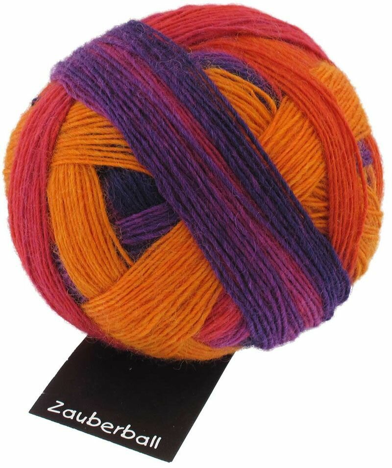 Носочная пряжа Schoppel Zauberball (1536 A Bed of Fuchsia) 1 моток 100 г/420 м