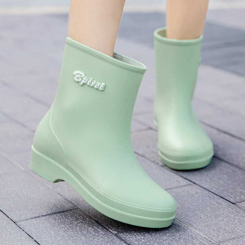 Модные короткие резиновые сапоги для женщин, нескользящие низкие водонепроницаемые сапоги для дождя, сапоги для воды, женские резиновые сапоги, резиновые сапоги для мойки автомобилей. Размер обуви. EU:39