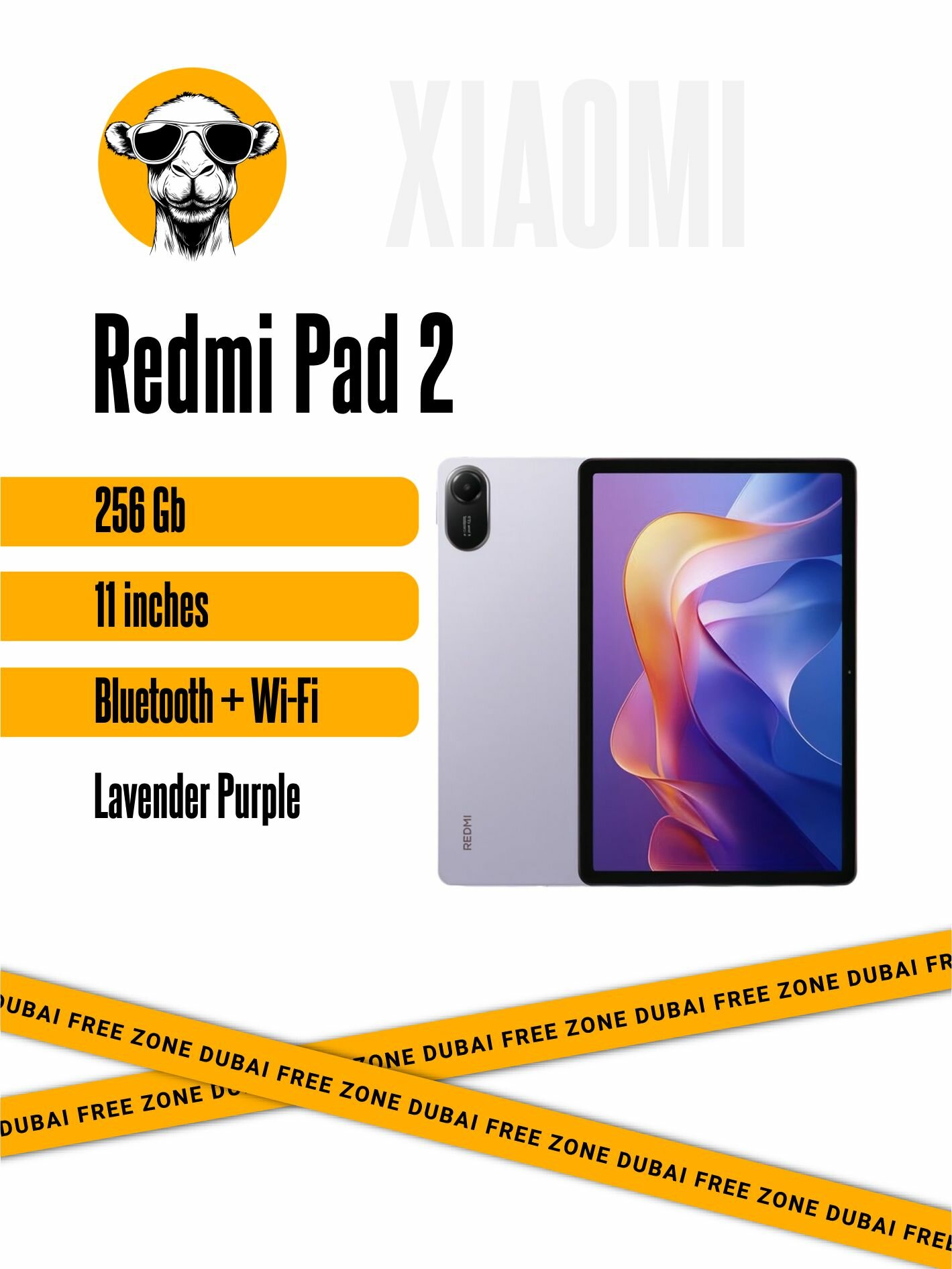 Планшет Redmi Pad 2 8/256Gb Wi-Fi Lavender Purple/Фиолетовый