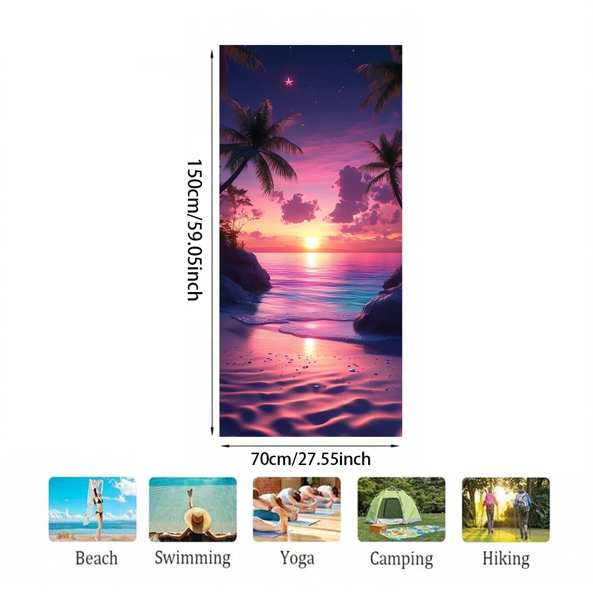 Микрофибра полотенце для пляжа Orange cat