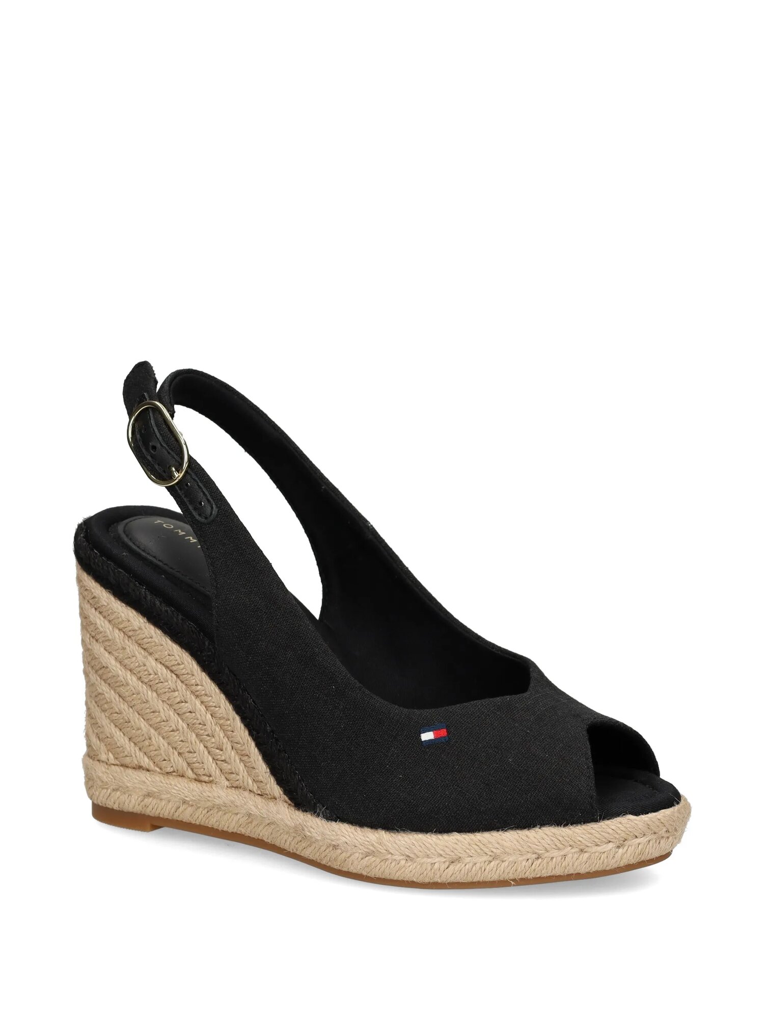 Эспадрильи TOMMY HILFIGER Logo-embroidered wedge espadrilles, размер 38 EU — фото 1