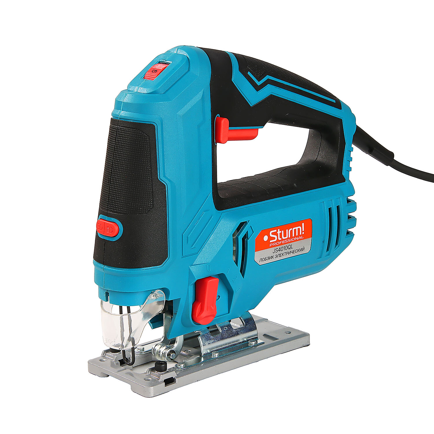 Лобзик электрический Sturm JS4010QL 1000Вт 800-3000 об/м, дерево 100 мм, металл 10 мм быстросъемный зажим, маятниковый ход