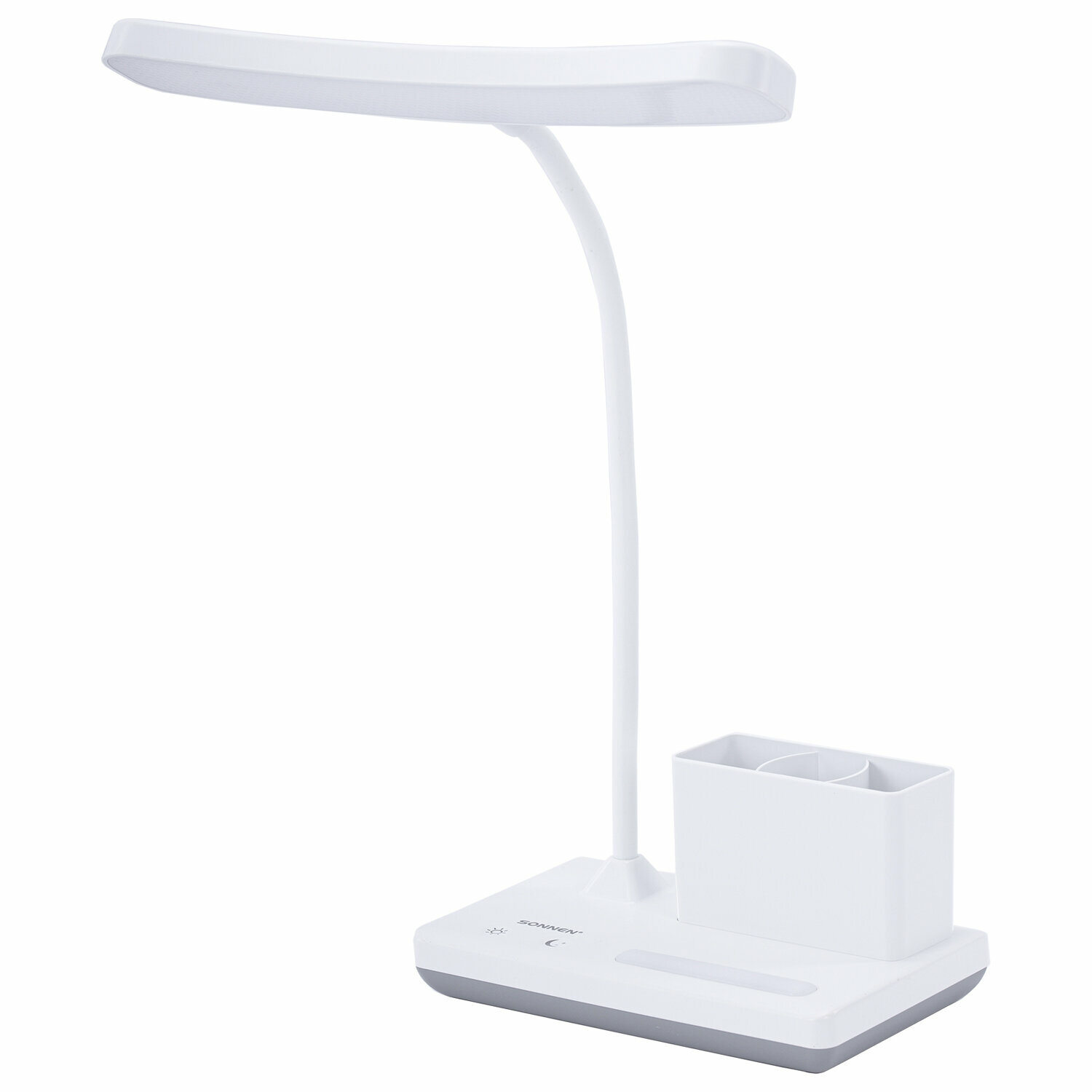 Sonnen Настольная лампа-светильник беспроводная PT-301, органайзер, USB, LED, 4 Вт, 3 режима, 238778