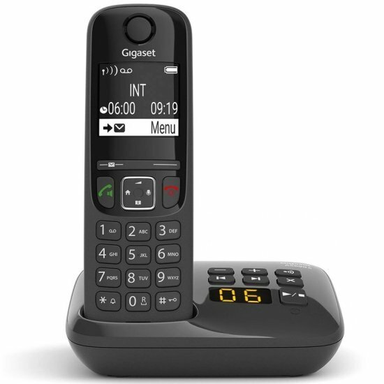 Радиотелефон Gigaset Dect AS690A черный автооветчик АОН