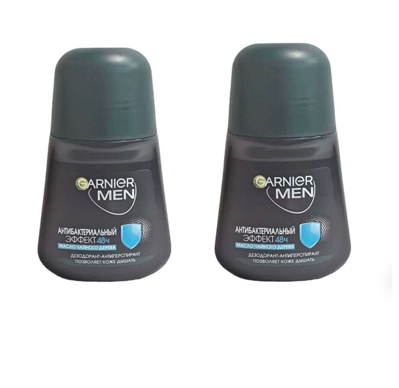 GARNIER Роликовый дезодорант Мужской 48ч Антибактериальный эффект 50мл, набор из 2 шт