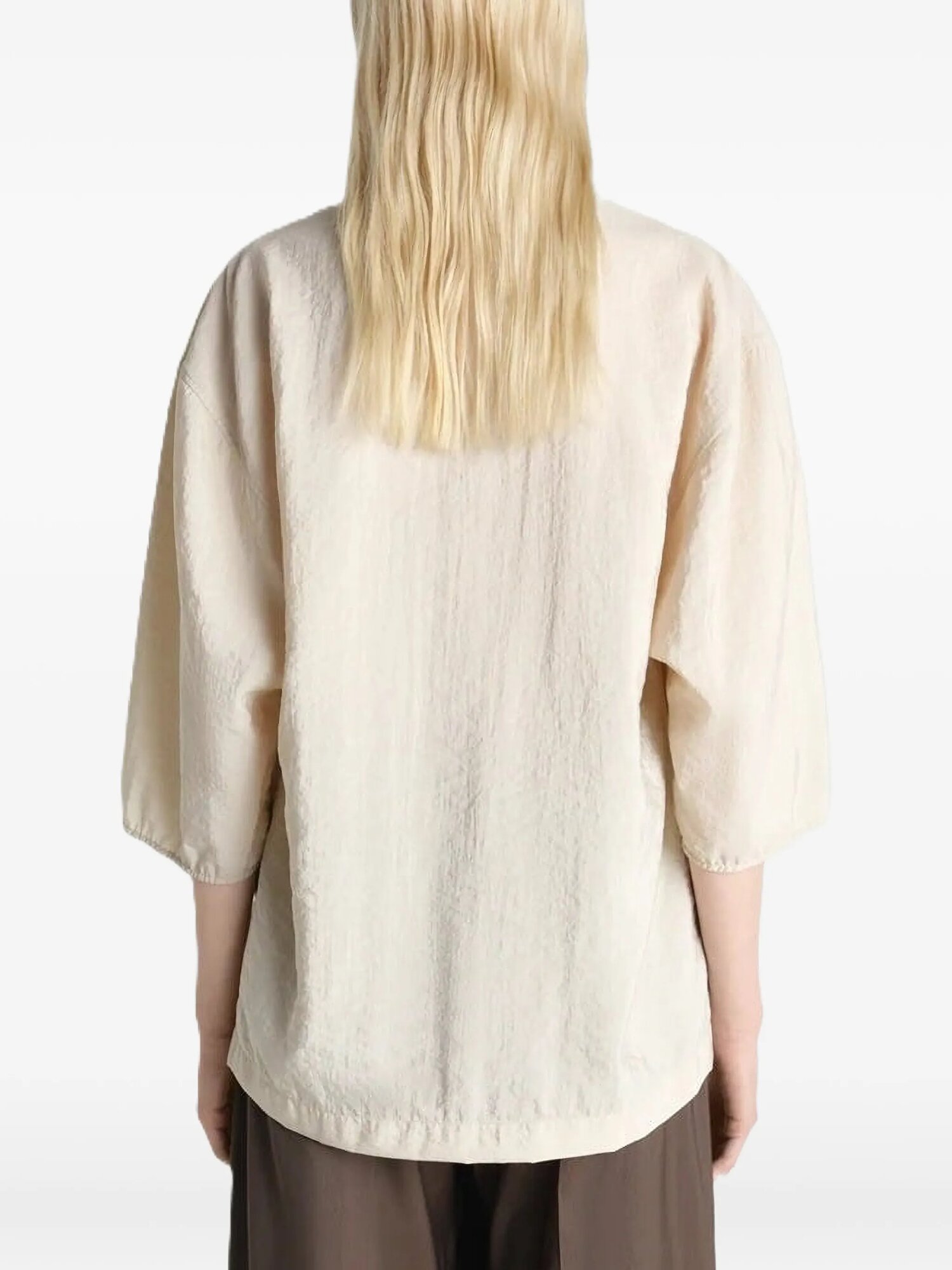 Футболка LEMAIRE Collared-neckline T-shirt, размер 34, разноцветный — фото 1