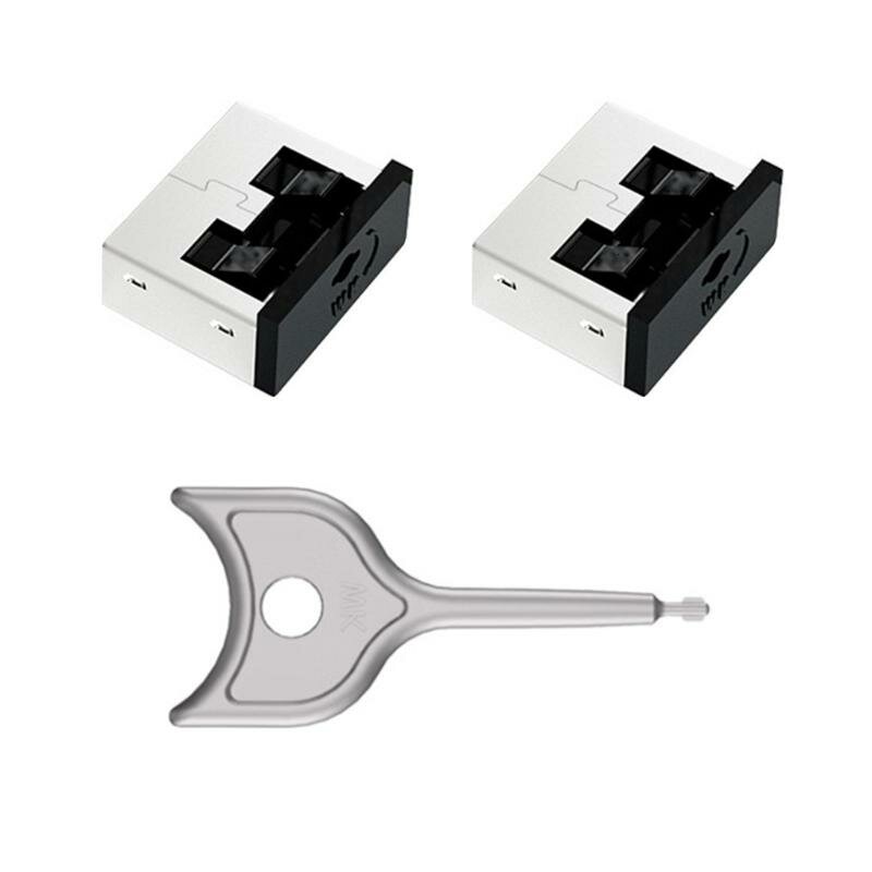 USB-блокиратор для ПК, 2 черных и 1 ключ