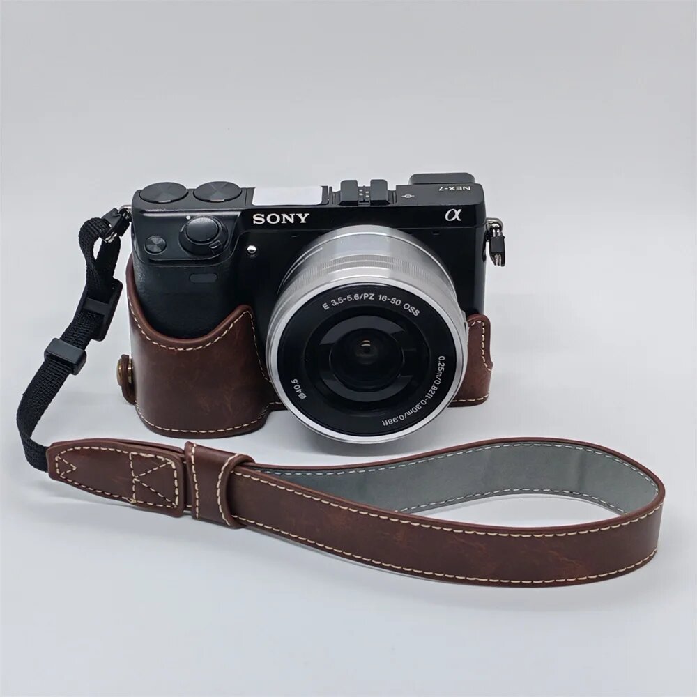 Получехол для Sony NEX6/7, Coffe With Strap