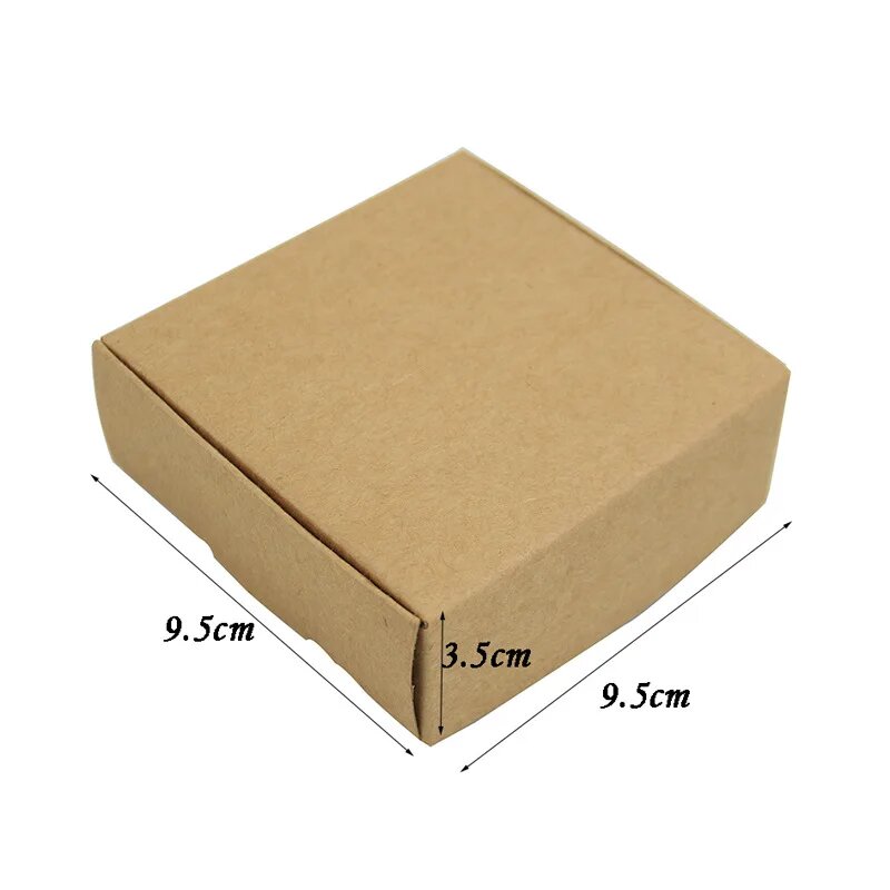 Коробки крафт 9.5x9.5x3.5 см, 30 шт.