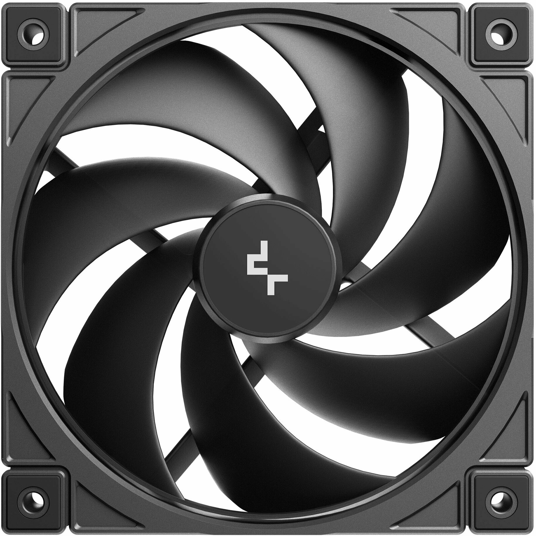 Вентилятор для корпуса Deepcool FD12 V2 120х120x черный 4-pin 35.6дБ (R-FD12V2-BKNPN1-G) Ret