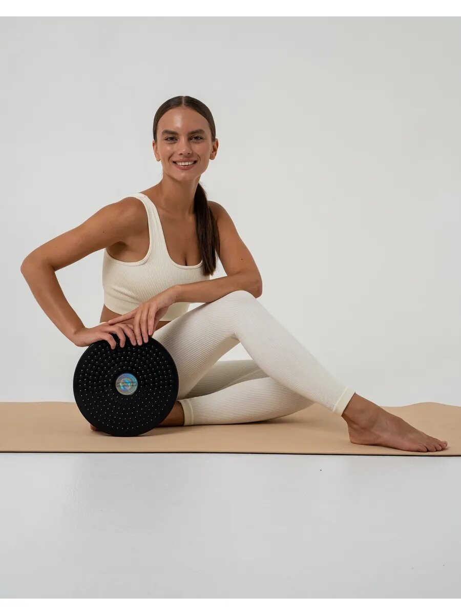 Диск здоровья ONLYTOP, массажный, пластик, диаметр 25 см, цвета микс