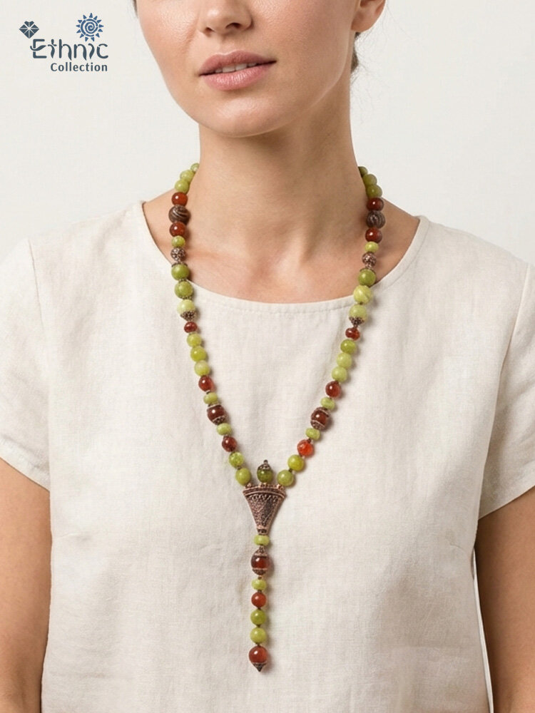 Бусы, сердолик