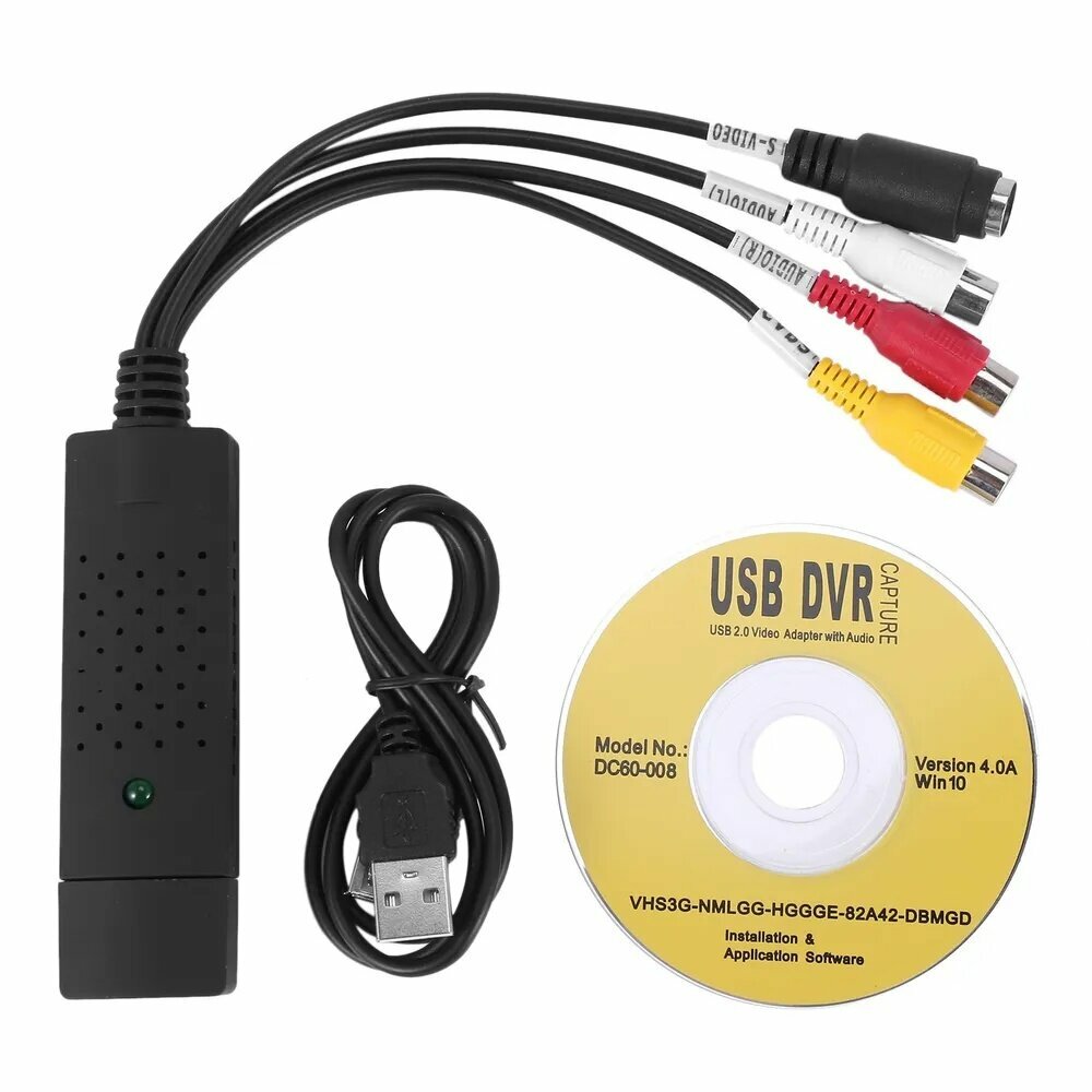 Видео Аудио Видеомагнитофон USB Карта видеозахвата в DVD-конвертер Адаптер карты захвата