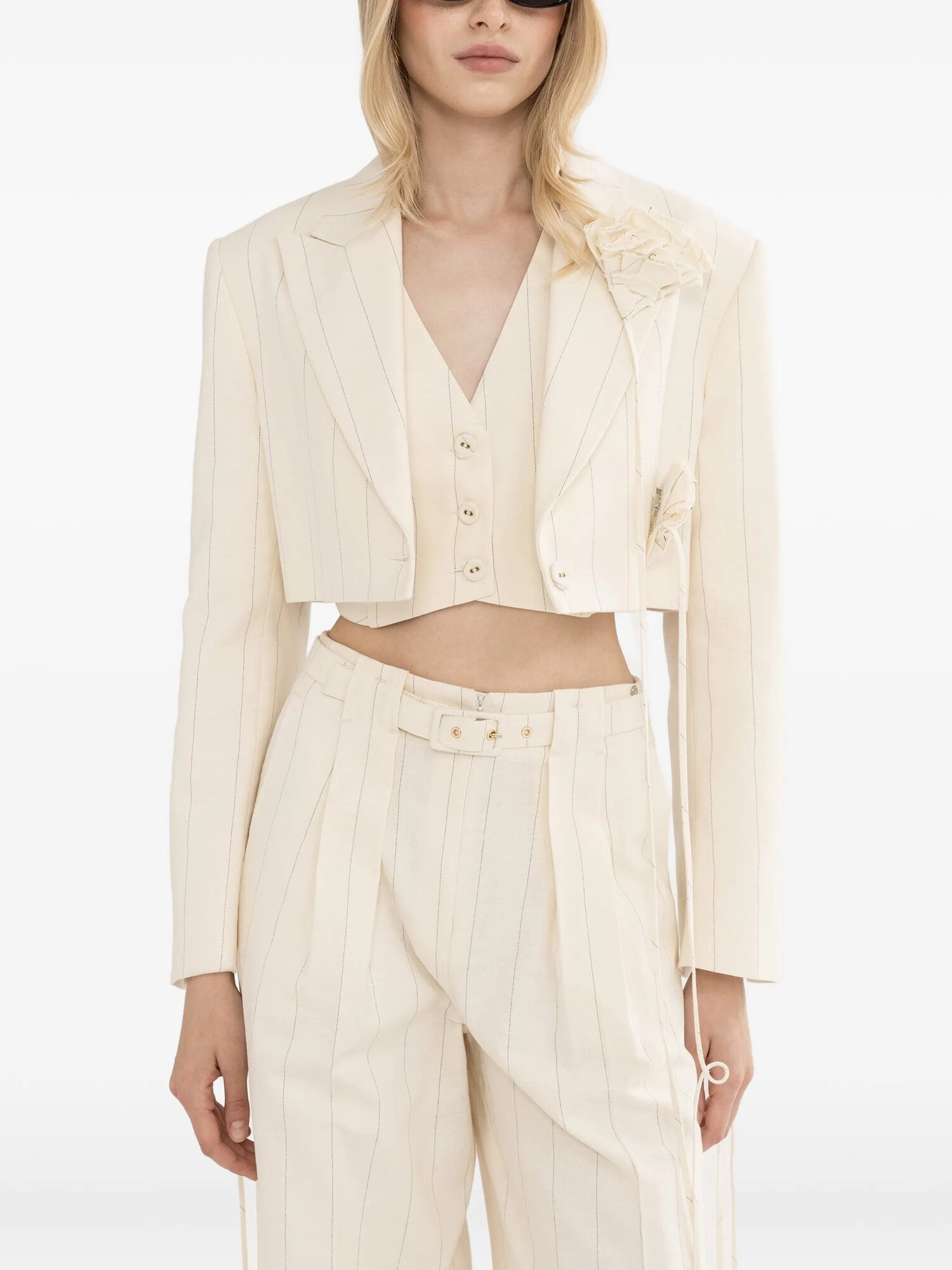 Пальто Cropped cotton waistcoat