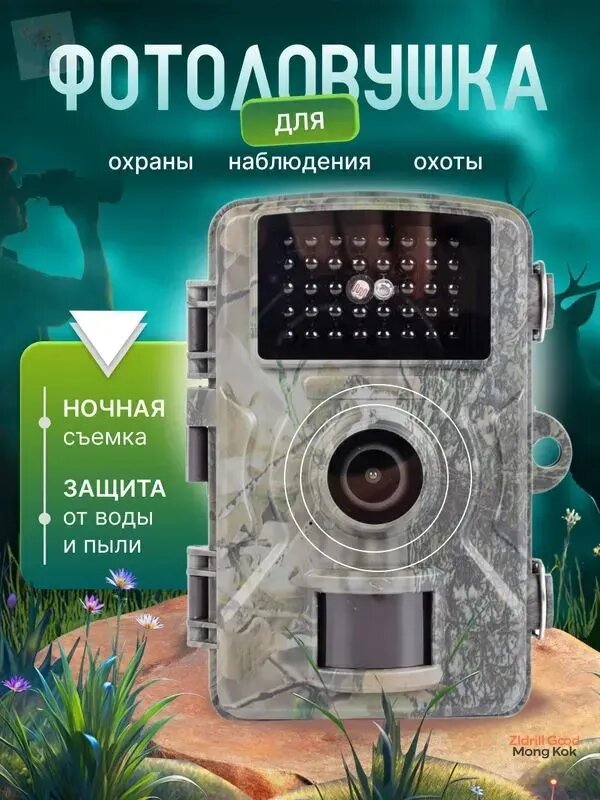 Фотоловушка для охраны, наблюдения и охоты. Ночная съемка, защита от воды и пыли.