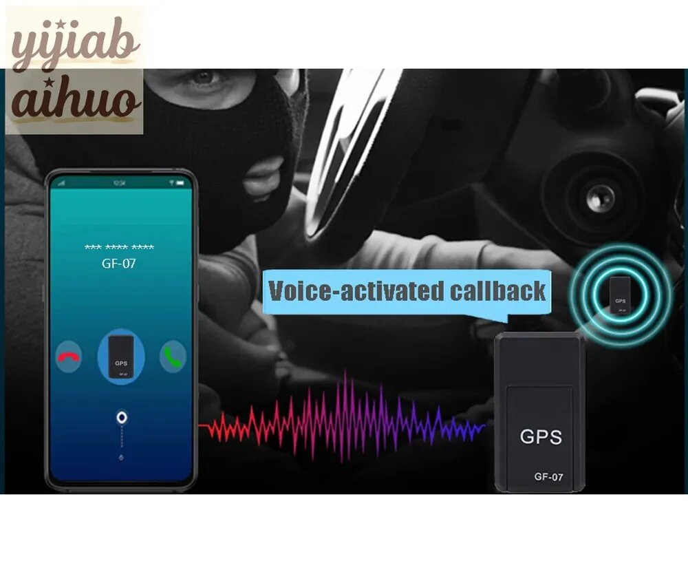 Устройство противоугонное магнитный GPS-трекер с двумя магнитами для авто, мотоцикла, велосипеда. черного цвета — фото 1